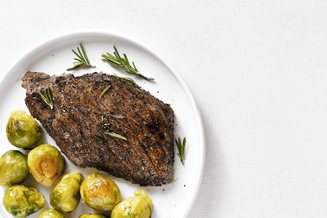 Herb-Crusted Ribeye with Roasted Veggies - Ryann, The Prenatal Nutritionist
